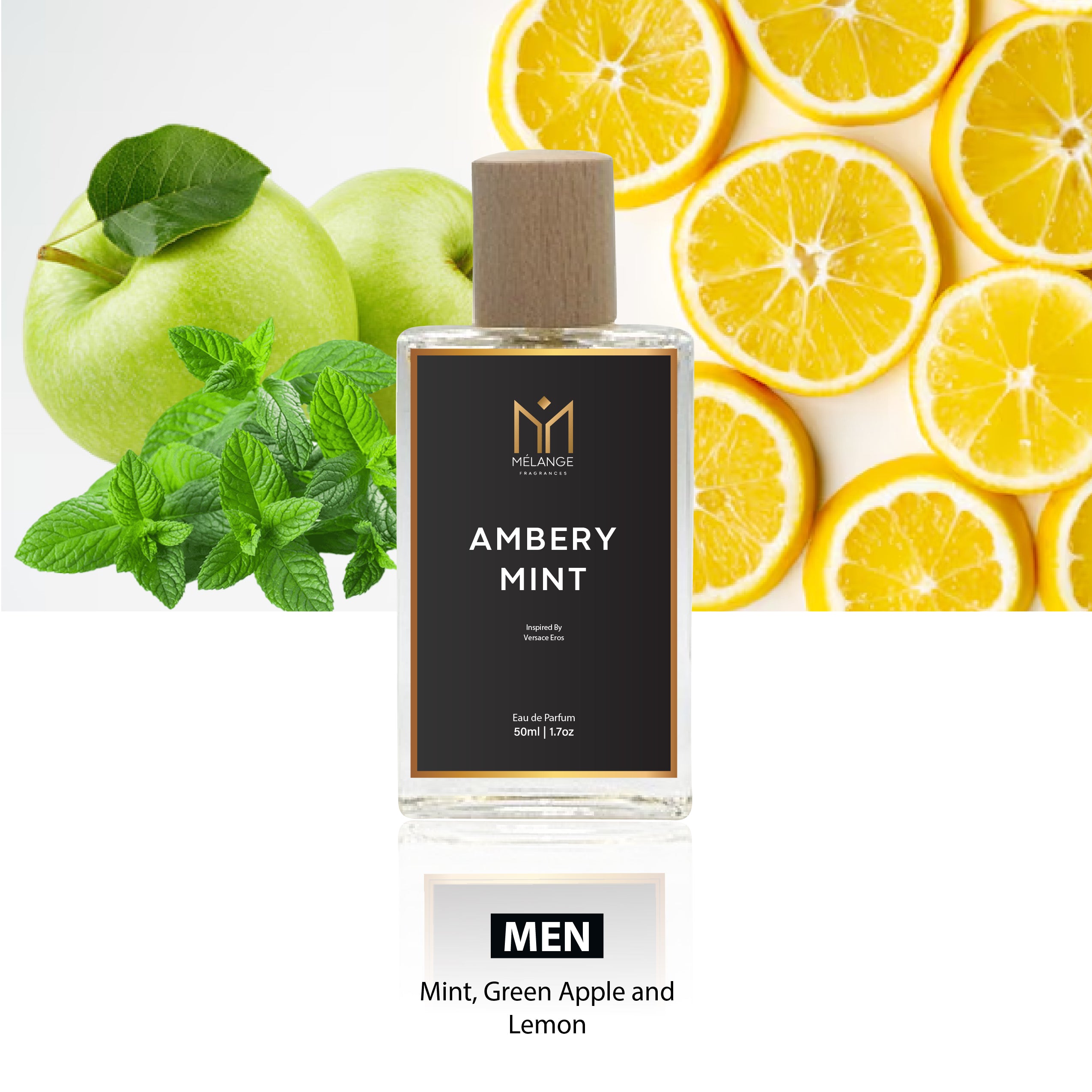 AMBERY MINT- Inspired By Versace Eros – Mélange Fragrances